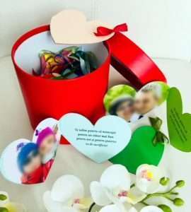 10 Motive, mesaje-inima, personalizate cu poze, cutii diverse modele ...