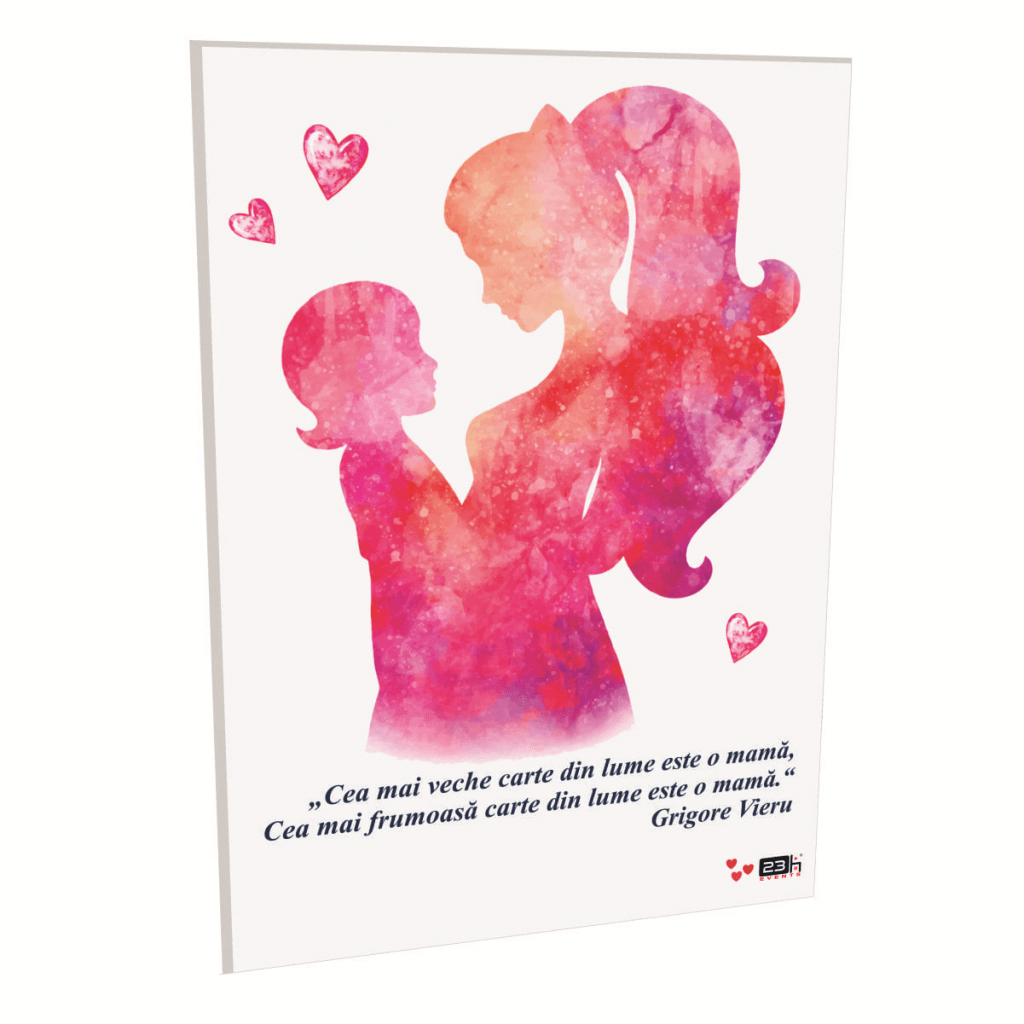 Cadou pentru mama, tablou cu imagine embosata Suflet de mama ...