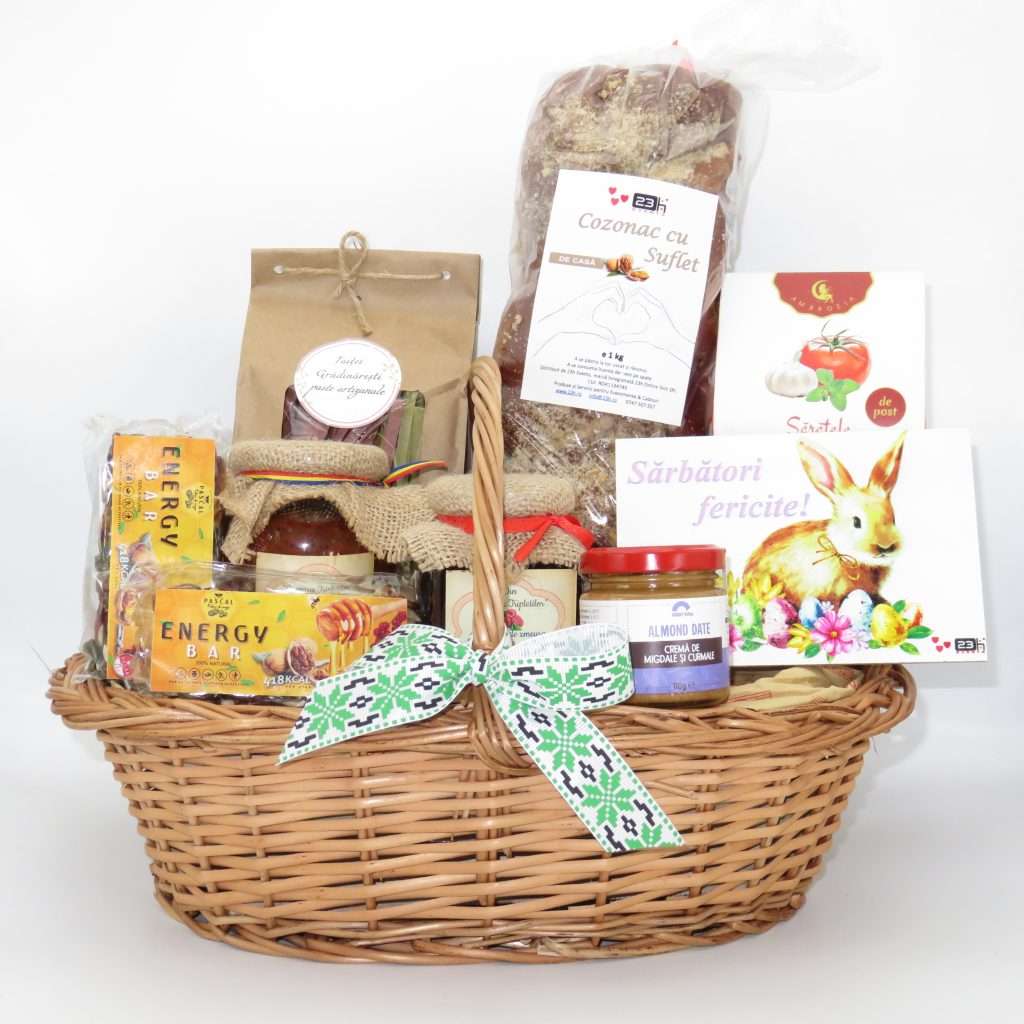 Cos cadou Paste, Drumetie Pascala, 10 produse, ALIF203090 - 23h Events® 🥇
