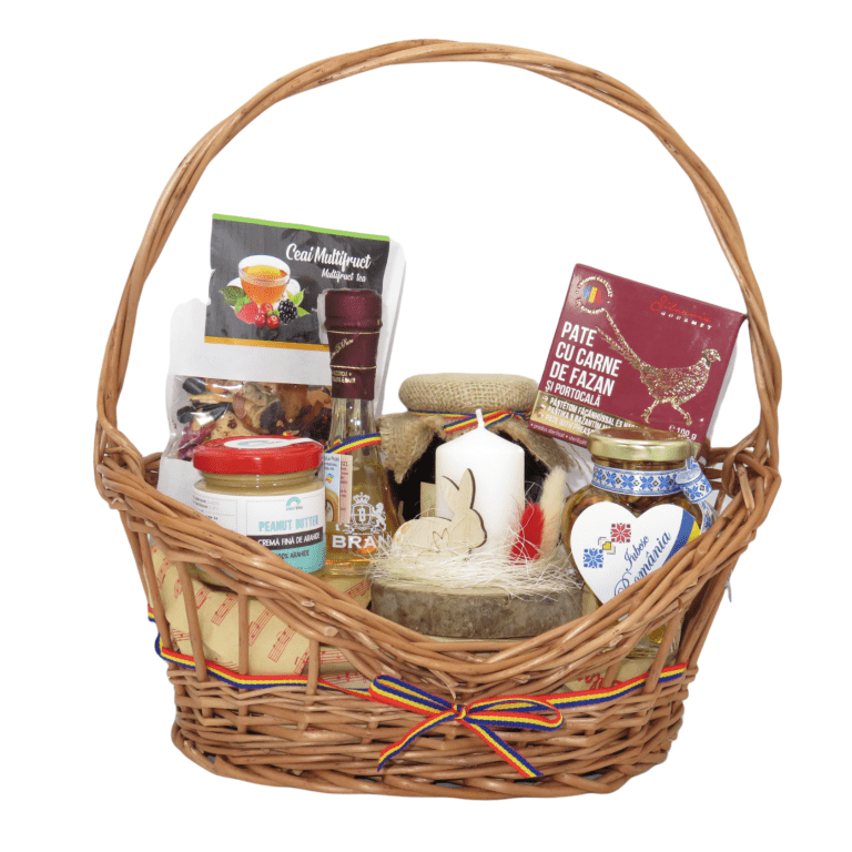 Cos cadou Paste, Fundita Pastelui, 8 produse traditionale, ILIF203088 ...