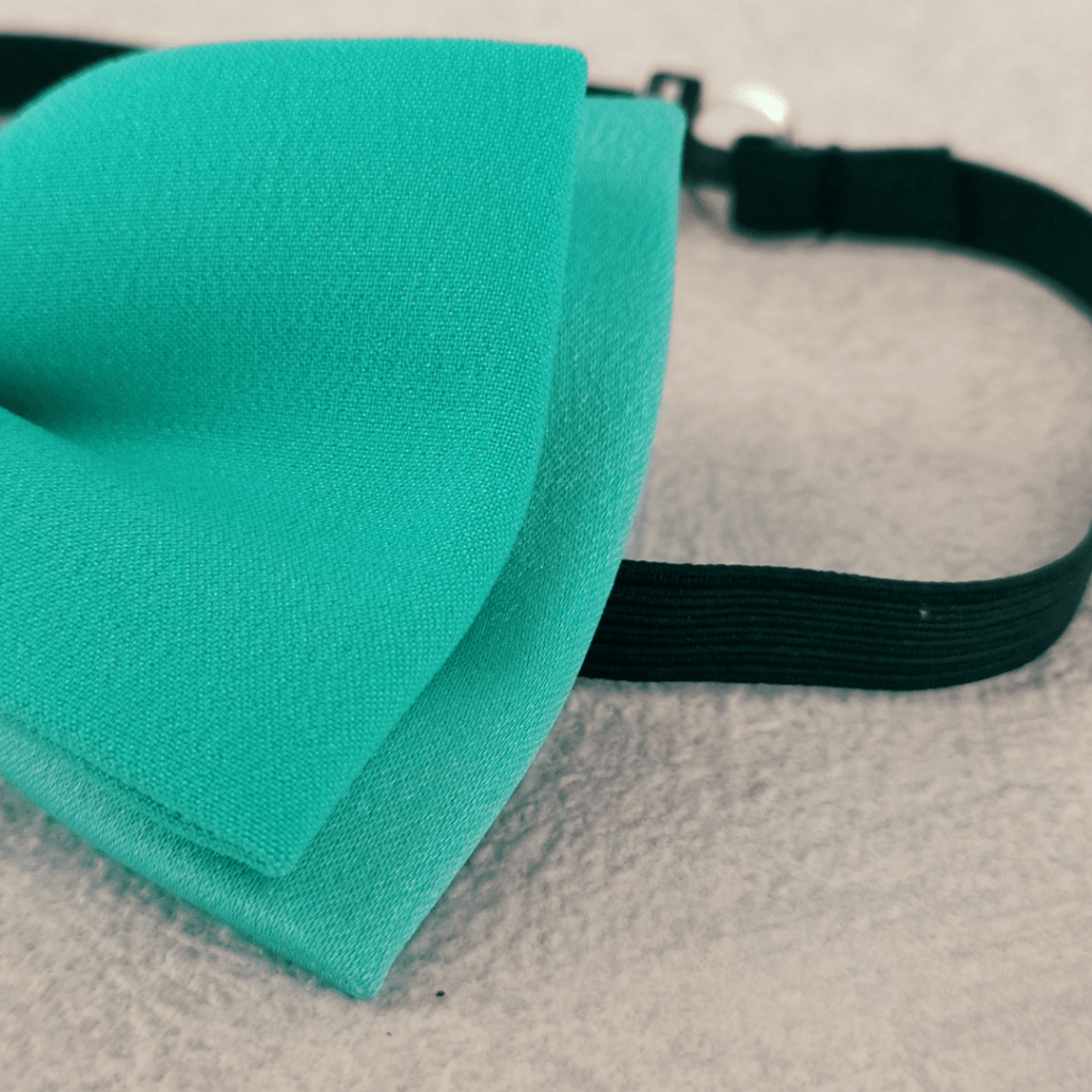 Set 3 papioane Tiffany, satin de mătase, verde turcoaz, IFCJ205002 ...