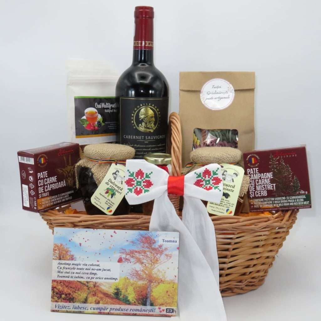 Cos cadou traditional, Fosnetul Toamnei, 10 piese - ILIF210069 - 23h ...