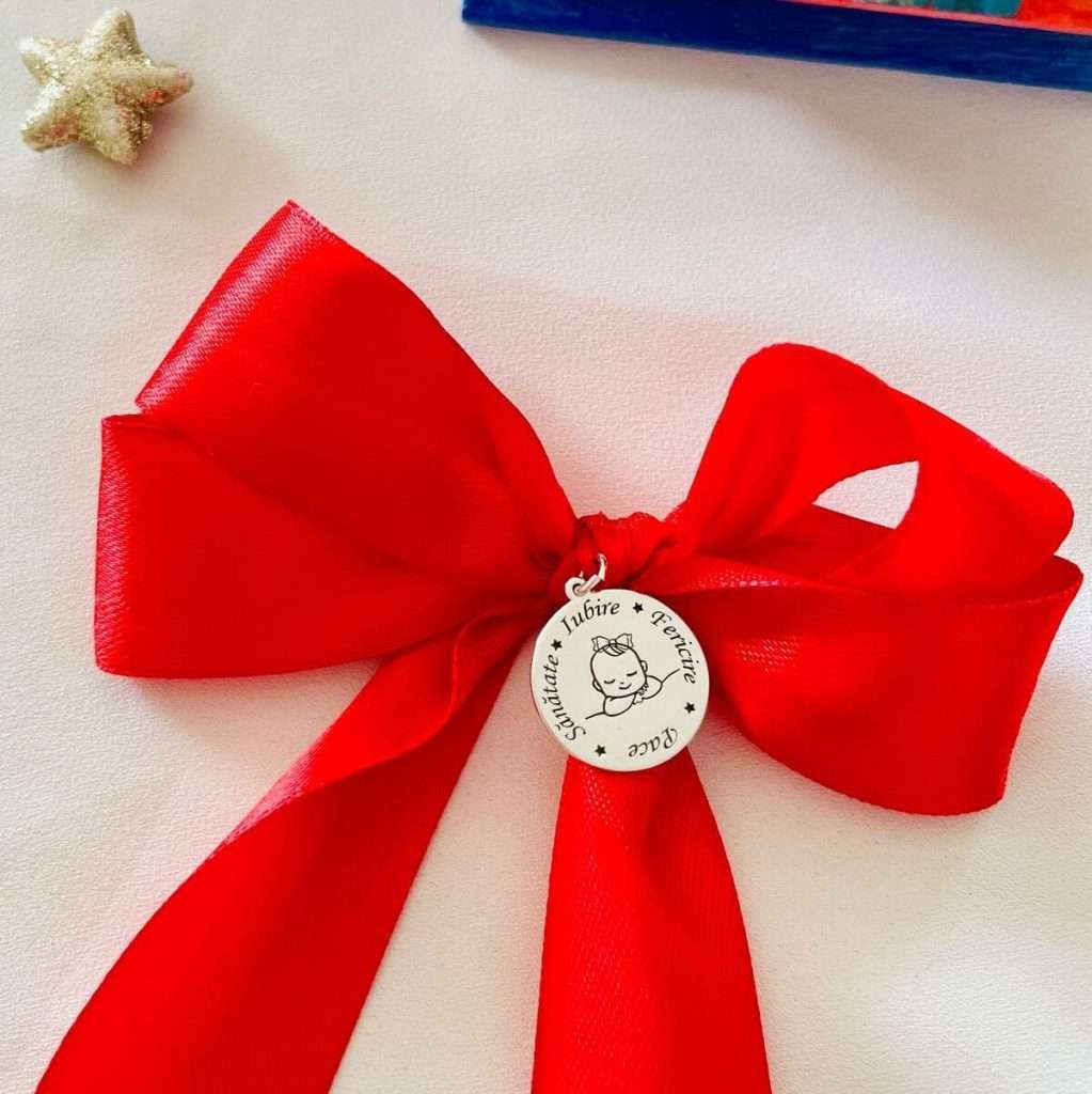 Banut mot argint 925, Fetita, diametru 16mm, nepersonalizat ...