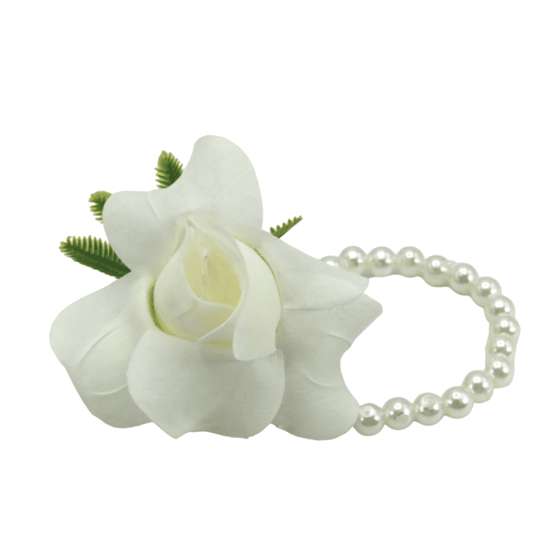 Set Cocarda + Bratara corsaj, verde-alb - ILIF303043 - 23h Events® 🥇