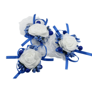 Bratara corsaj domnisoare de onoare, set 3buc, rosu si alb - ILIF303085 ...