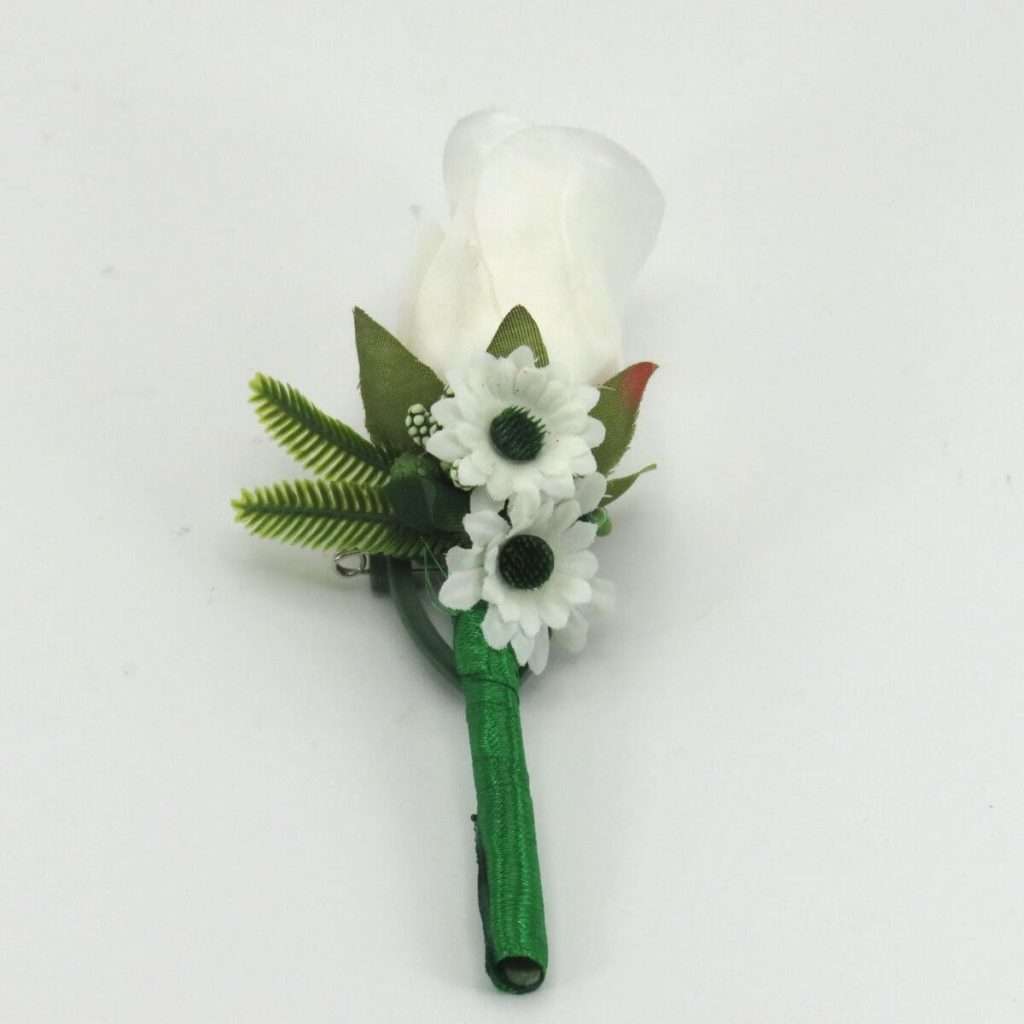 Set Cocarda + Bratara corsaj, verde-alb - ILIF303043 - 23h Events® 🥇