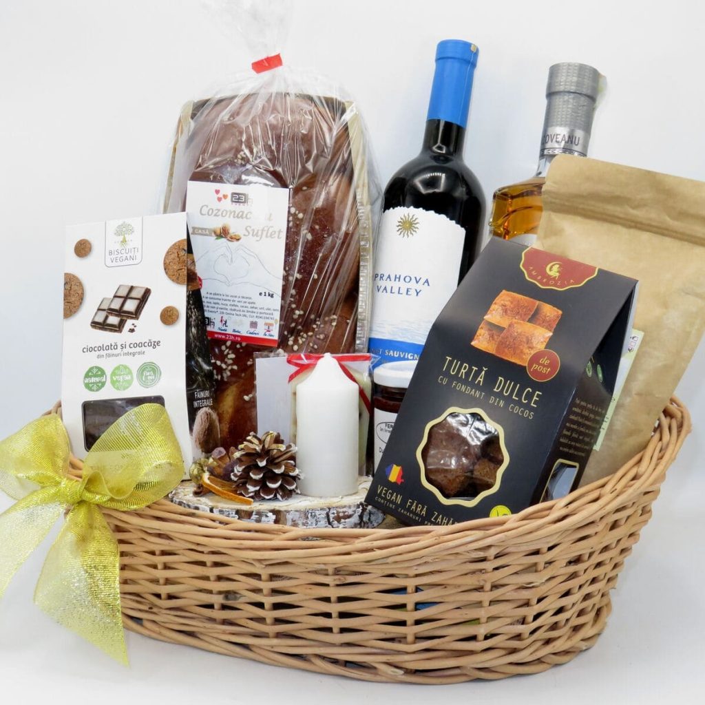 Cos cadou de Sarbatori, Anul Nou, 10 produse naturale - ILIF312008 ...